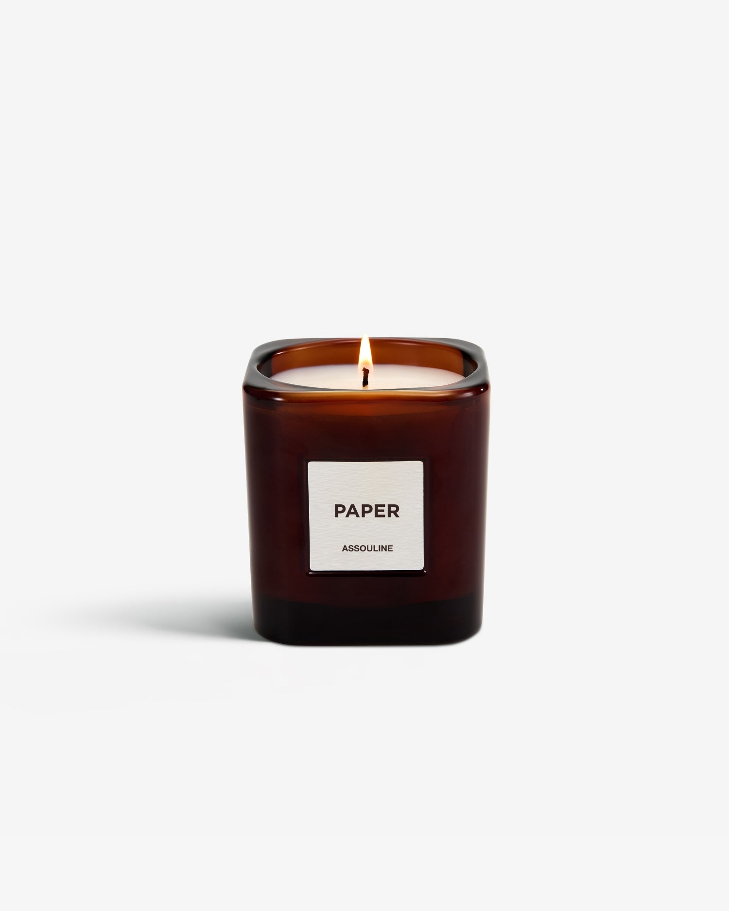Paper Scented Candle in Amber Glass | ASSOULINE